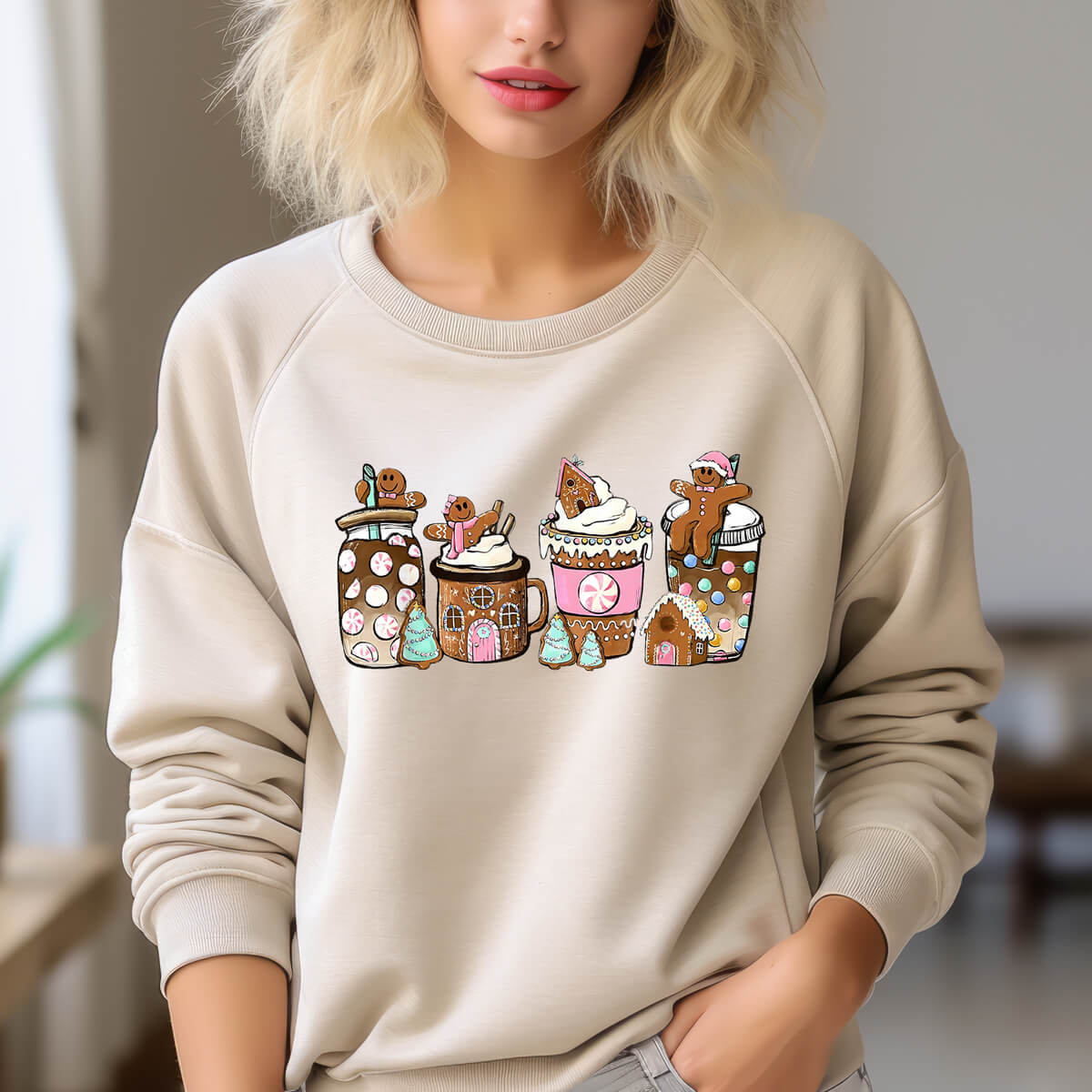 Gingerbread Coffee Drink - DTF Transfers Ready To Press – Lion DTF ...