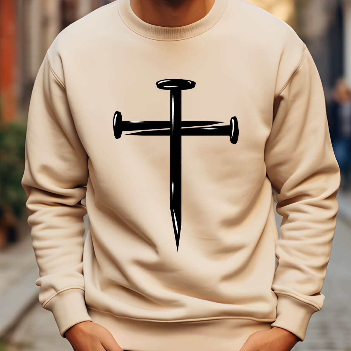DTF Transfers Ready To Press- Easter Faith Designs - Three Nails Cross